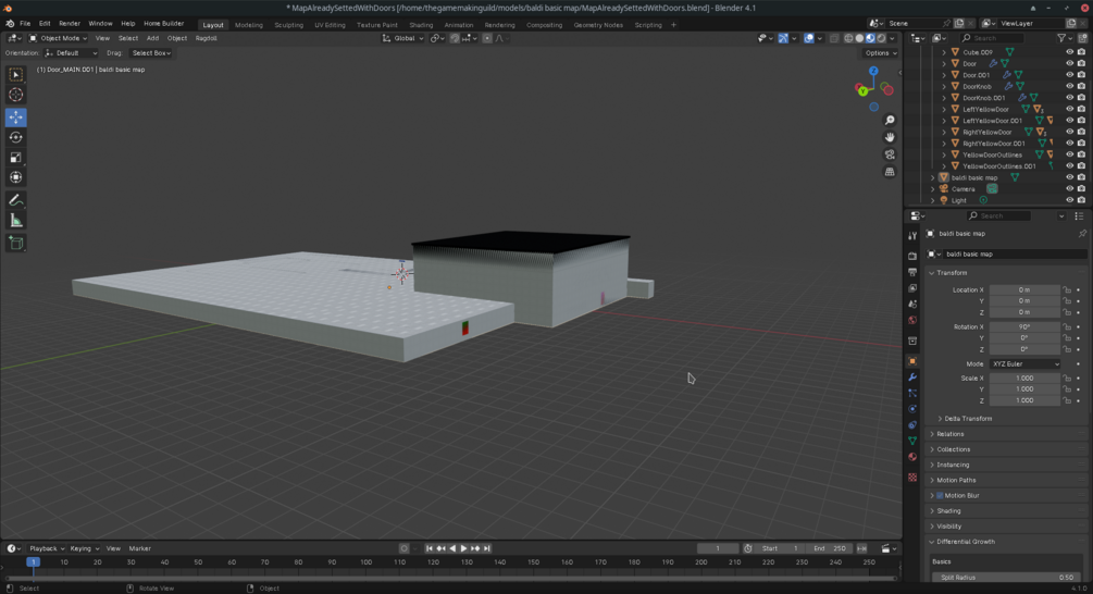 Blender 4.0 Baldi Basic Map (Early Access)