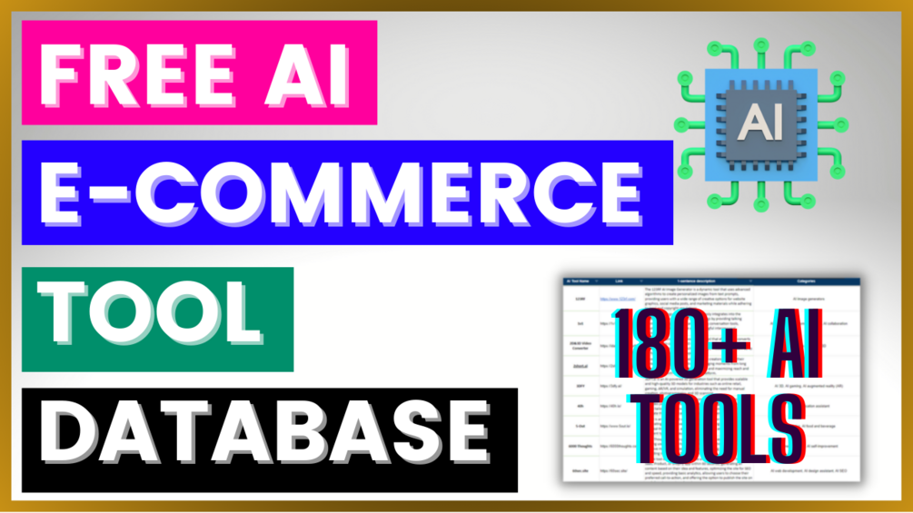 AI E-Commerce Tools Database - [170+ AI Tools]
