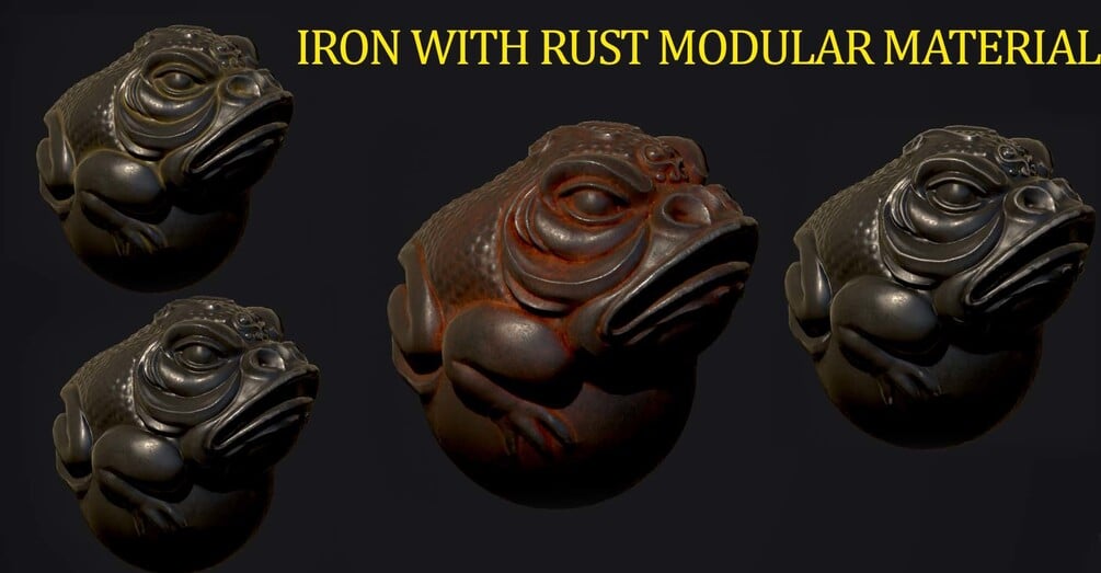 Iron with Rust Modular Material - Substance Designer