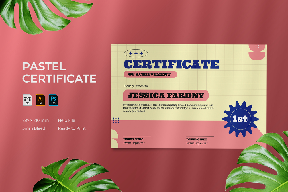 Pastel - Certificate