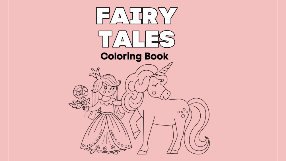 Magical Fairy Tales Coloring Book for Kids – Printable Fantasy Coloring ...