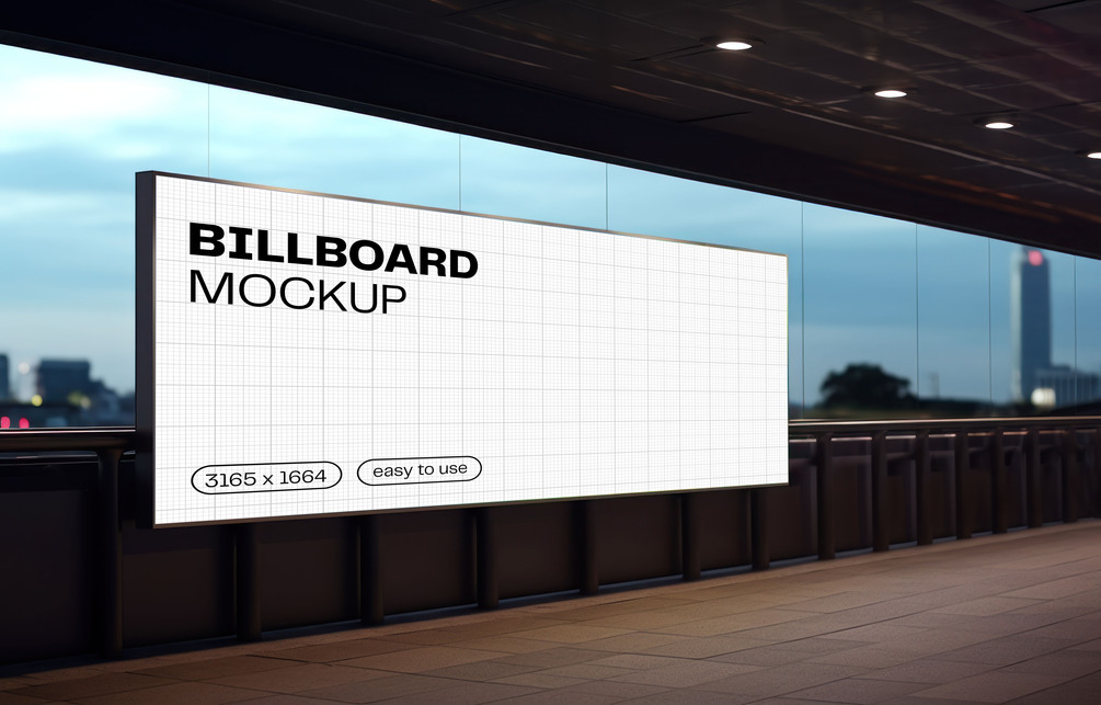 Urban Commercial Billboard Mockup / #190