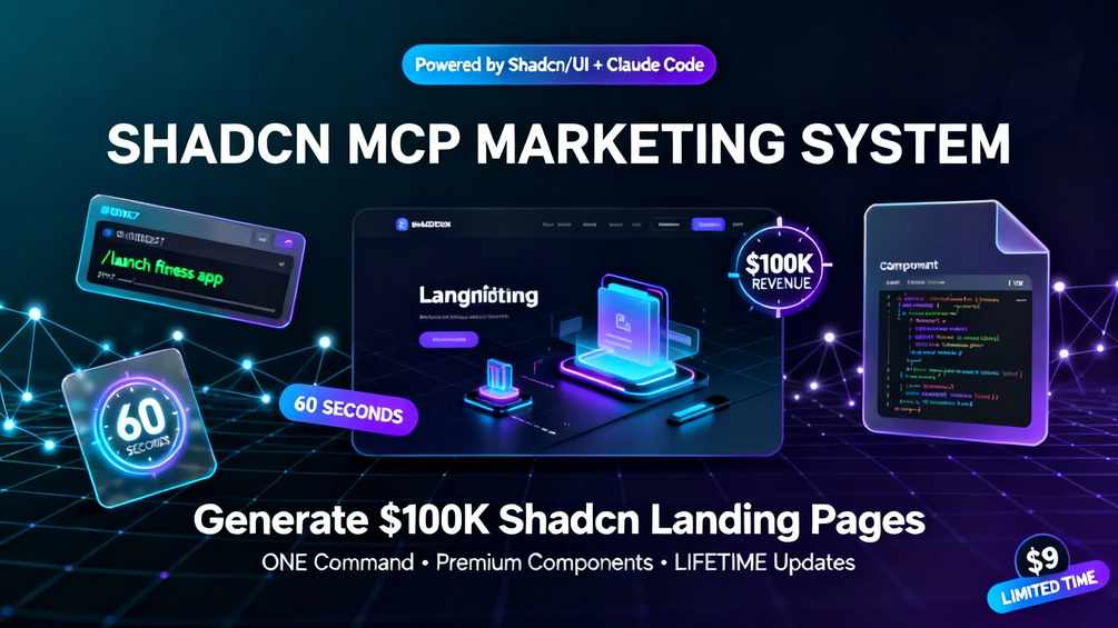 Shadcn Premium AI Agents Marketing System - Generate $100K UI design ...