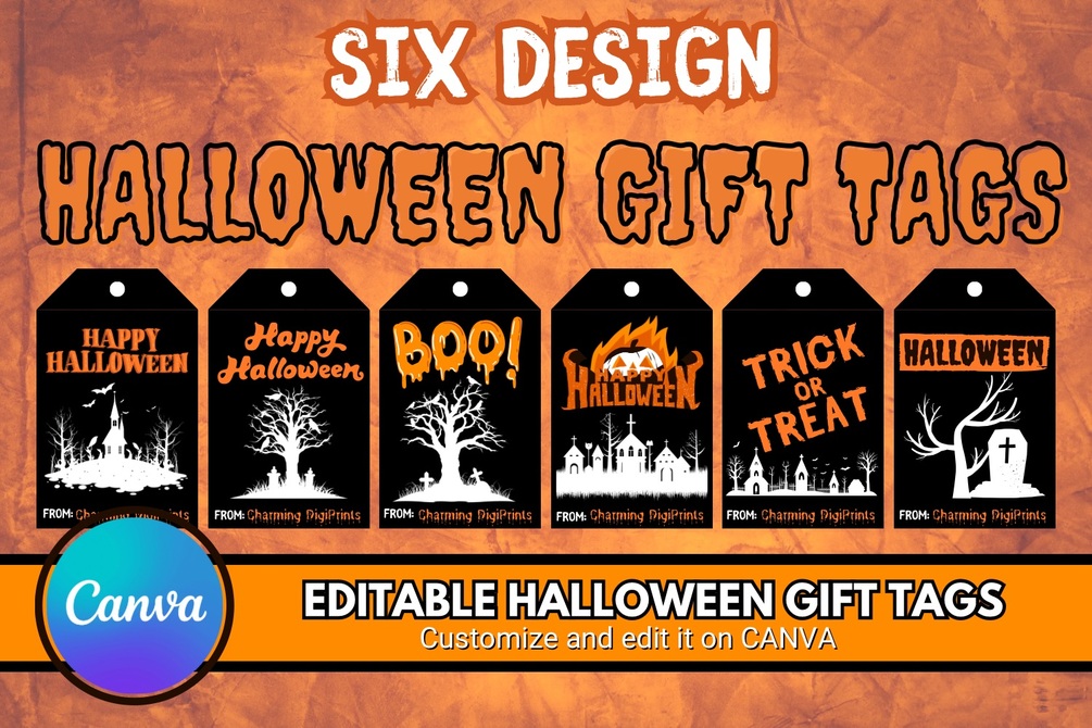Halloween Favor Gift Tags | Gift Tags | Trick Or Treat, Boo Favor Tags ...