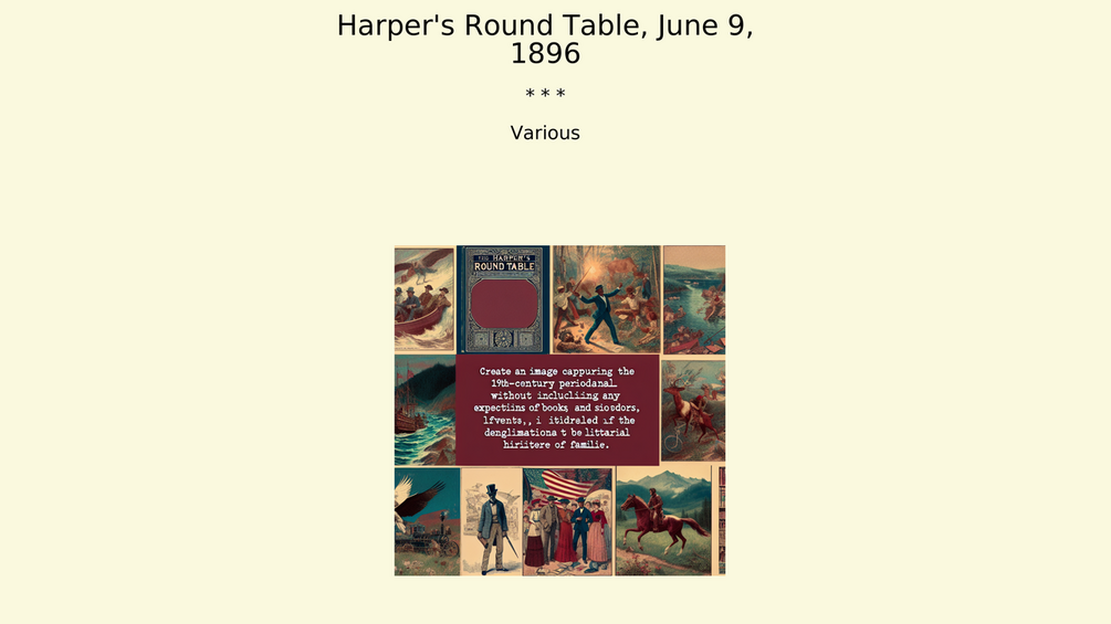 Harper's Round Table, June 9, 1896