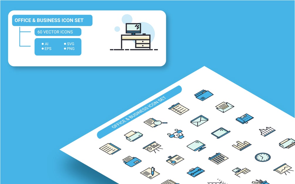 60 Office And Business Icon Pack