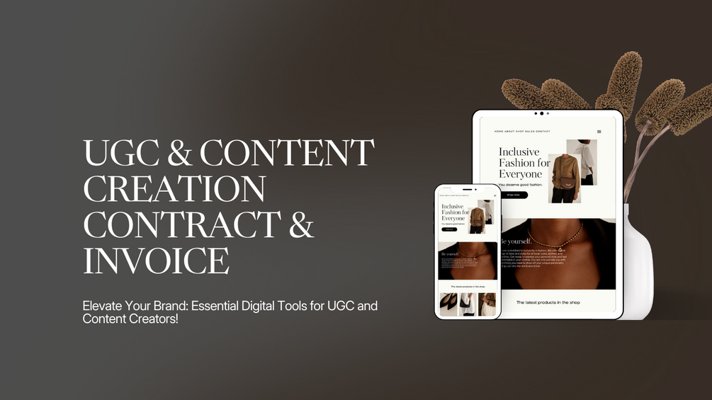 UGC & CONTENT CREATOR - CONTRACT & INVOICE