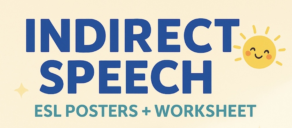 Indirect Speech Made Easy! Posters & Reference Charts