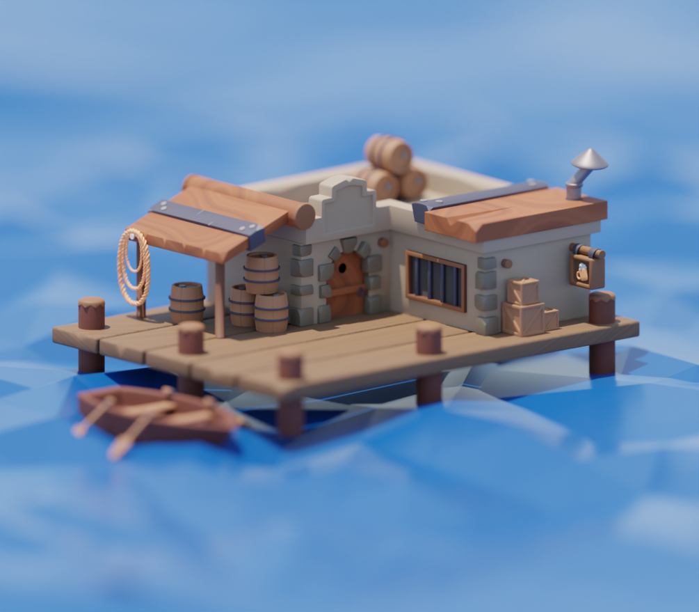 Low Poly - 3D Modelling Bars