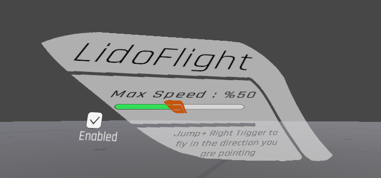 LidoFlight - Trigger Flight System for VRChat Worlds