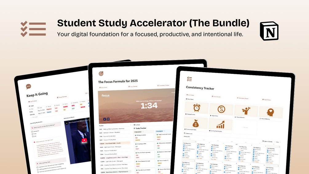 Student Study Accelerator (Study Bundle for Students)