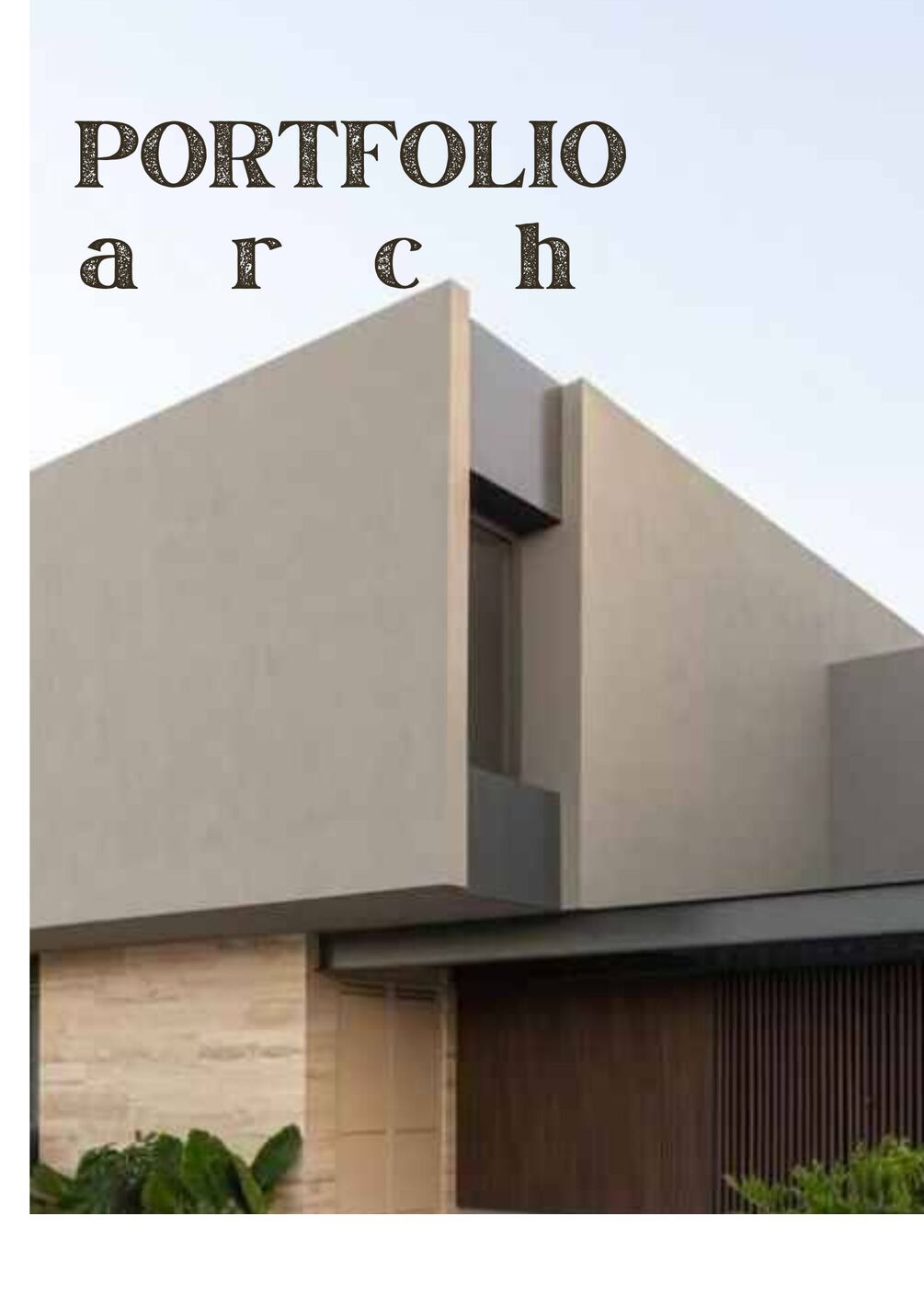 portfolio front page design