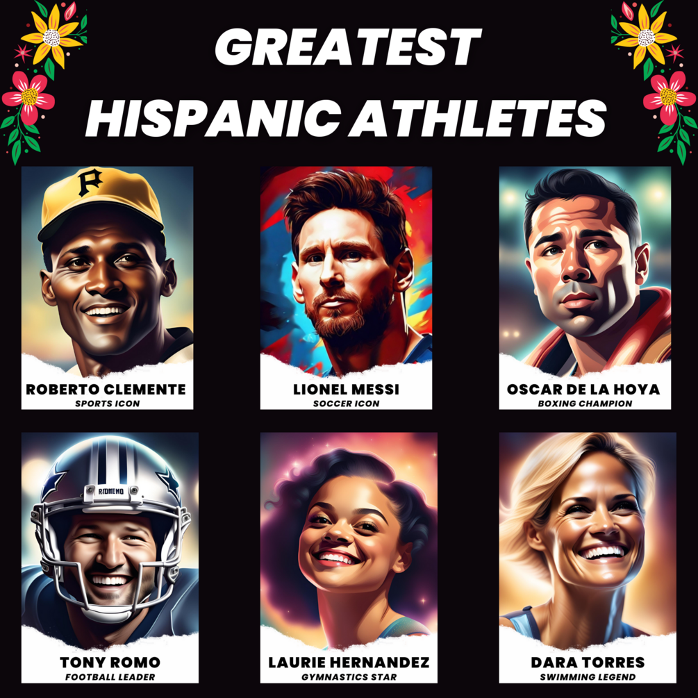 Hispanic Athletes Posters for Hispanic Heritage Month