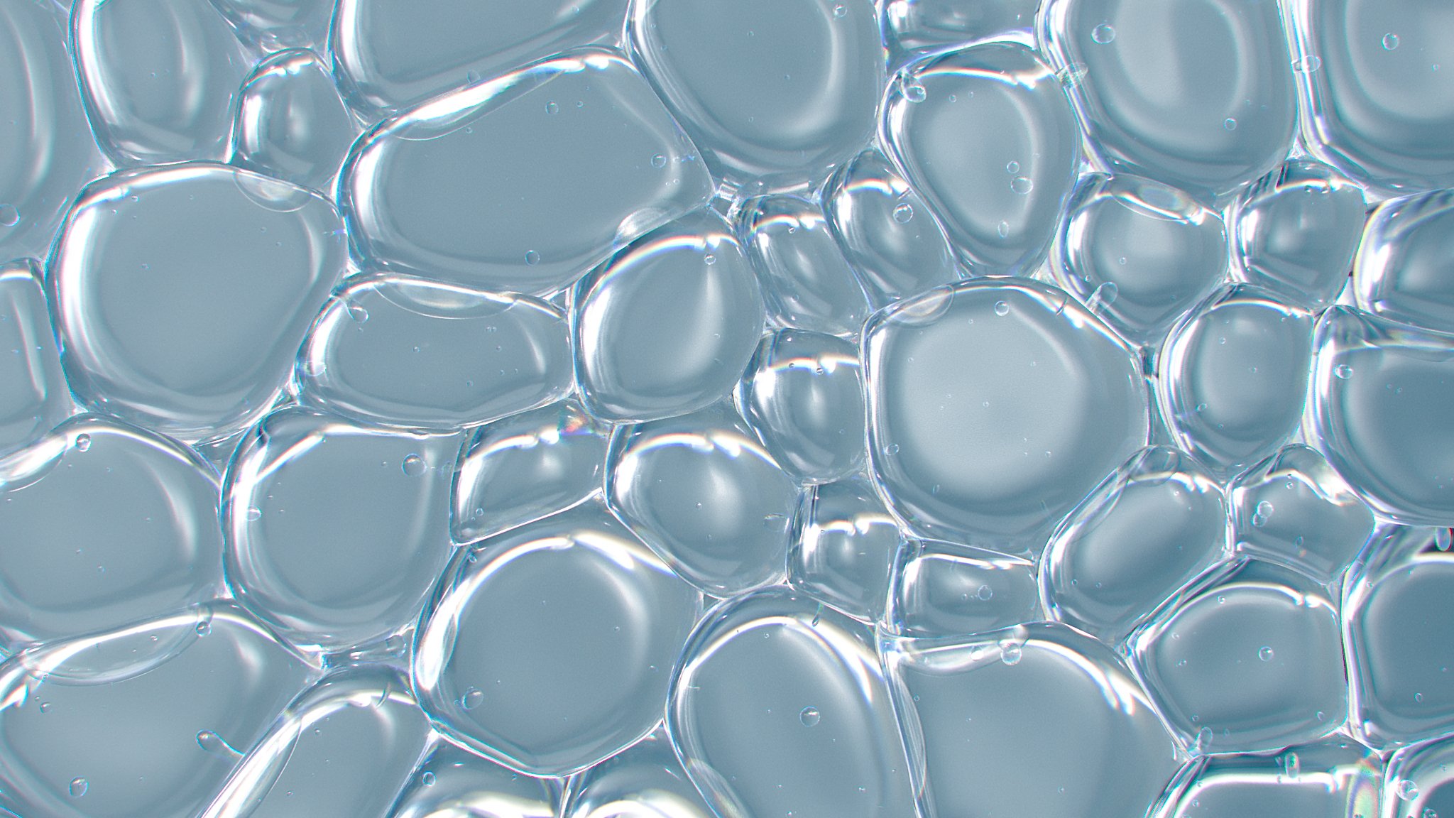 Compressed Oil Bubbles 3DsMax + Houdini Files