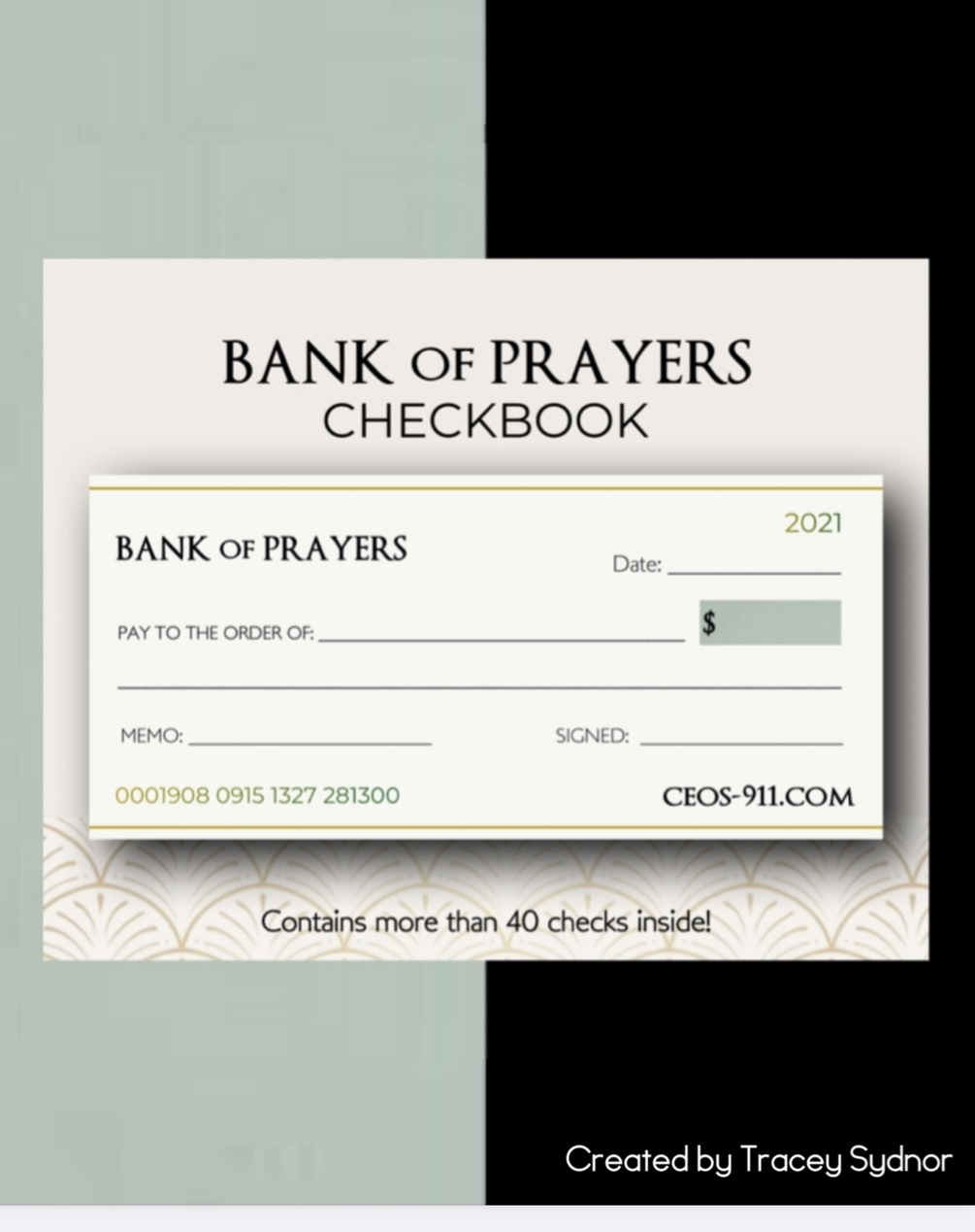 Bank of Prayers-Checkbook