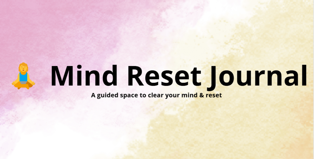 Mind Reset Journal