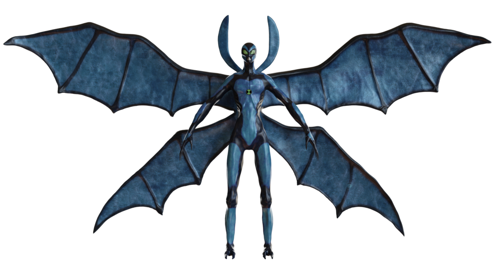 Ben 10 Real Aliens - Big Chill 3D Model.