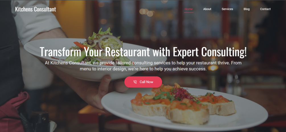 Restaurant Website template (Nextjs)