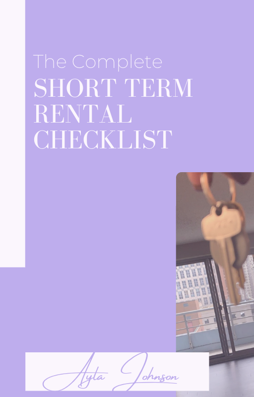 STR Starter Checklist