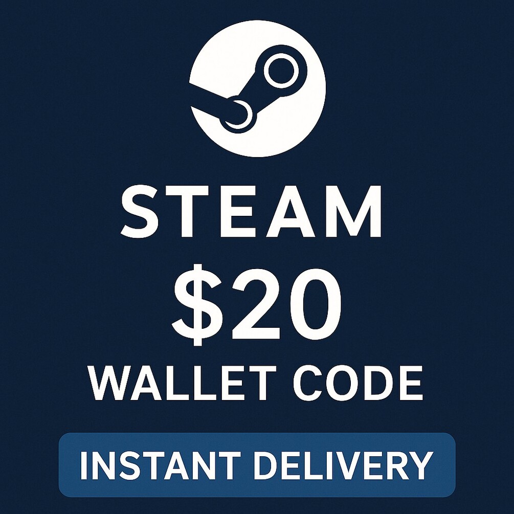 (Steam Wallet Code 20$ – Instant Delivery) بطاقة Steam 20 دولار – كود رقمي فوري