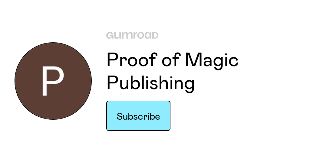Proof of Magic Publishing