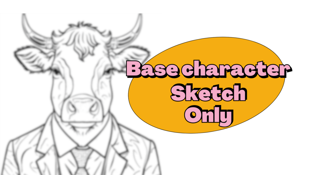Moo Moo - Base character Sketch