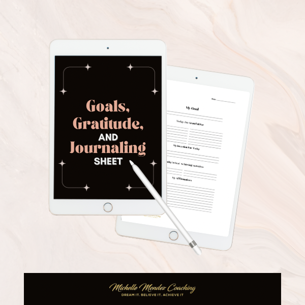 Goals, Gratitude & Journaling Sheets