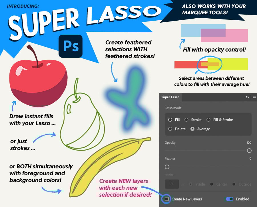 The New Super Lasso for Photoshop - Kyle T Webster
