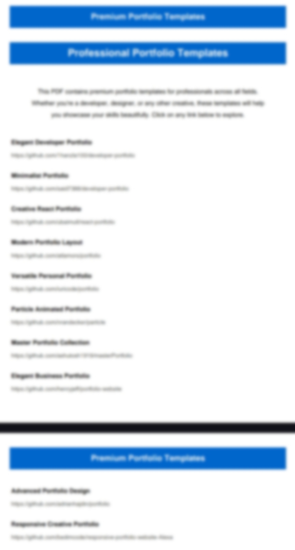 10 Premium Portfolio Templates with Full Source Code – Customize Easily!