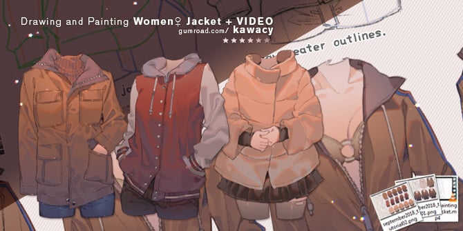 Drawing and Painting Women♀ Jacket