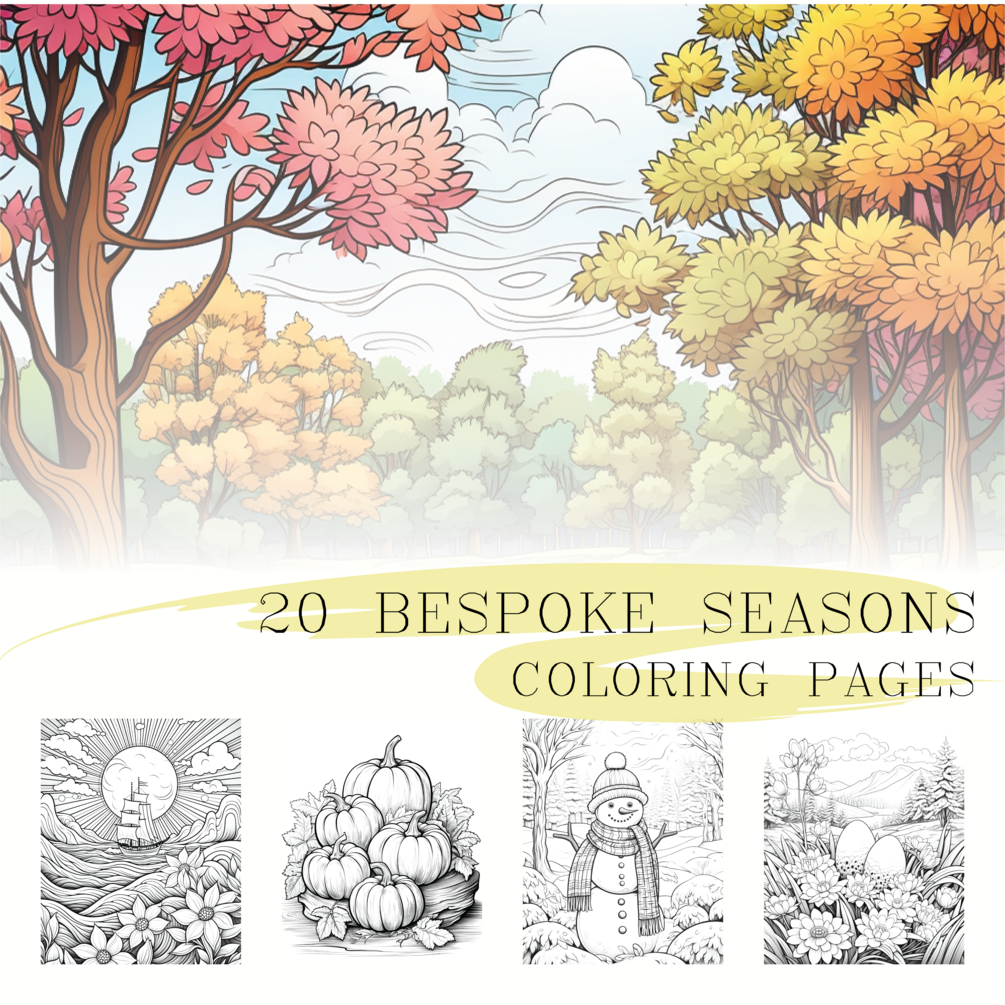 20 Seasons Downloadable Coloring Pages