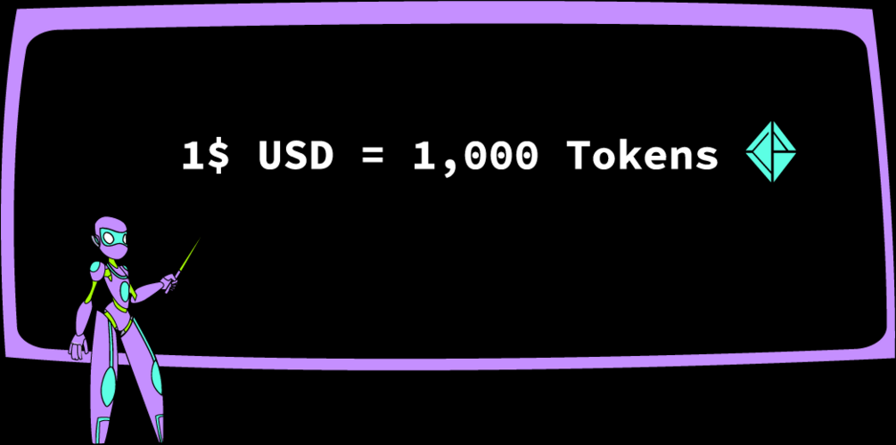1,000 Tokens