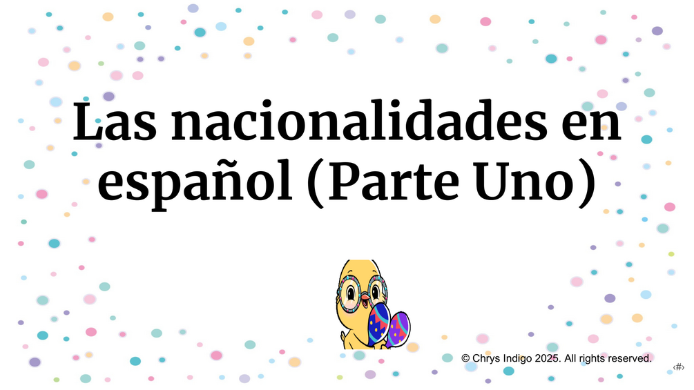 Las nacionalidades en español (Parte 1) - Nationalities in Spanish ...