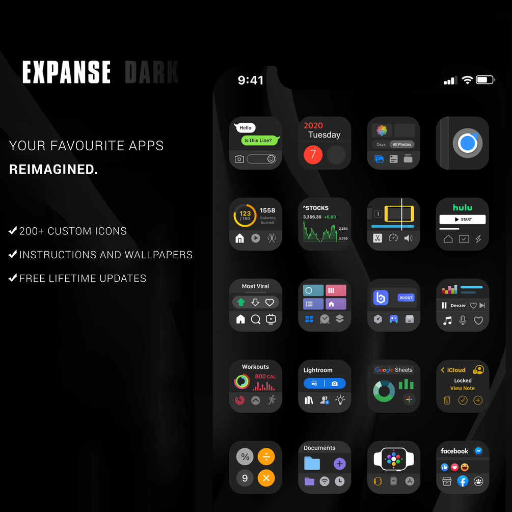 Expanse Icon Pack Dark