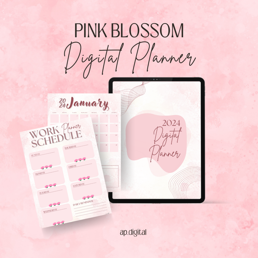 Pink Blossom Digital Planner