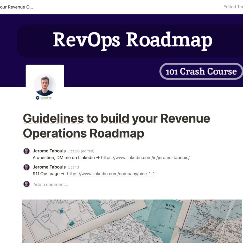 Guidelines to build your Revenue Operations Roadmap