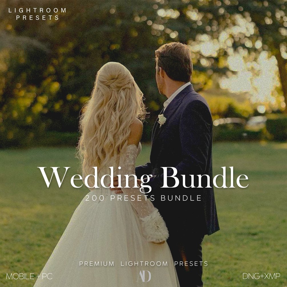 200+ Lightroom Preset Bundle | Elegant Natural Presets, Wedding Photographer Presets, Soft ...
