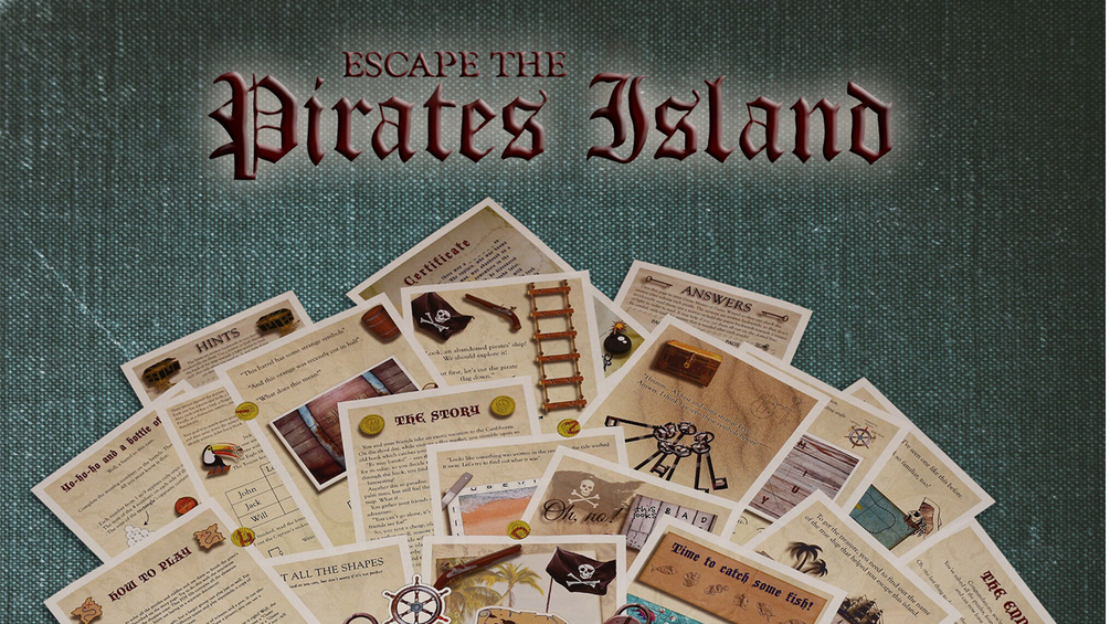 Escape the Pirates Island - Printable Escape Room Kit - DIY Escape Room ...