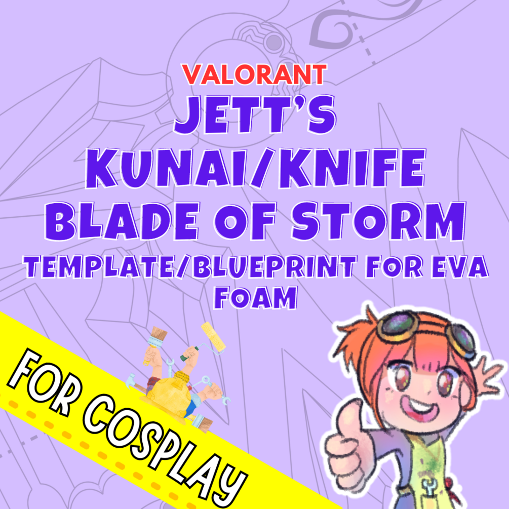 Valorant Jett Blade Kunai Template