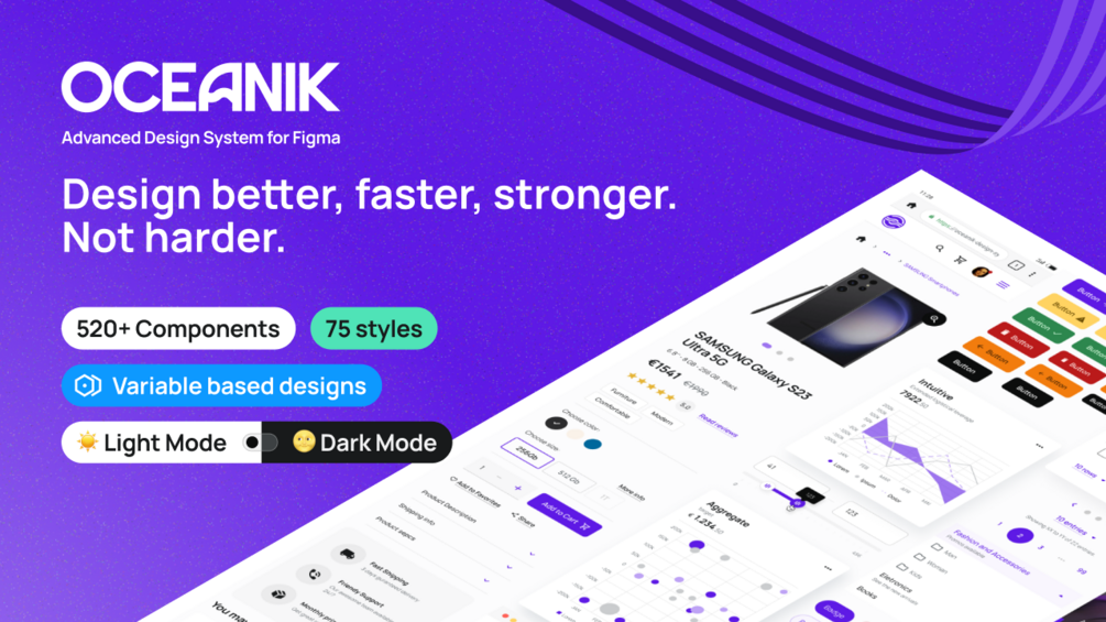 Oceanik - Advanced Design System for Figma