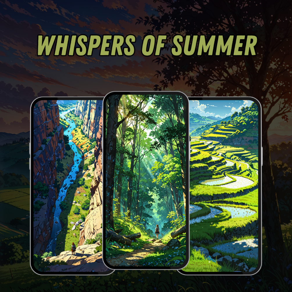 Whispers Of Summer - Anime Style Mobile Wallpapers