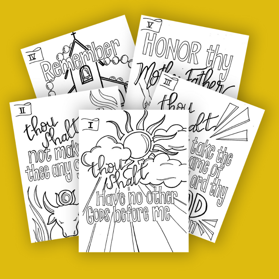 Catholic Mom Coloring Pages