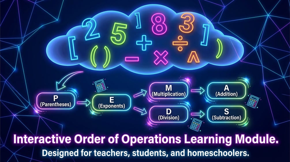 Order of Operations Learning Resource [Teachers, Students, Homeschoolers]