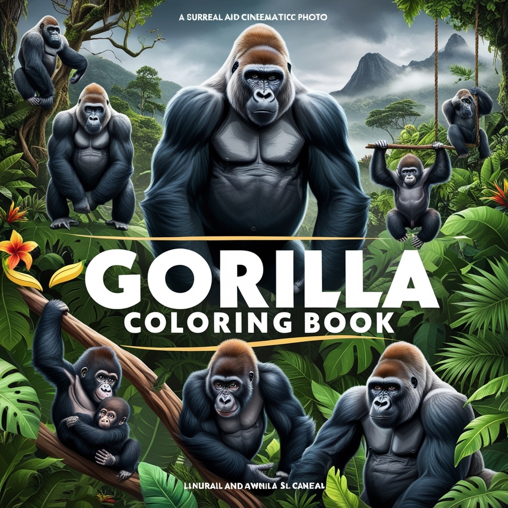 Gorilla Coloring Pages: Discover the Majestic Power of Gorillas Through ...