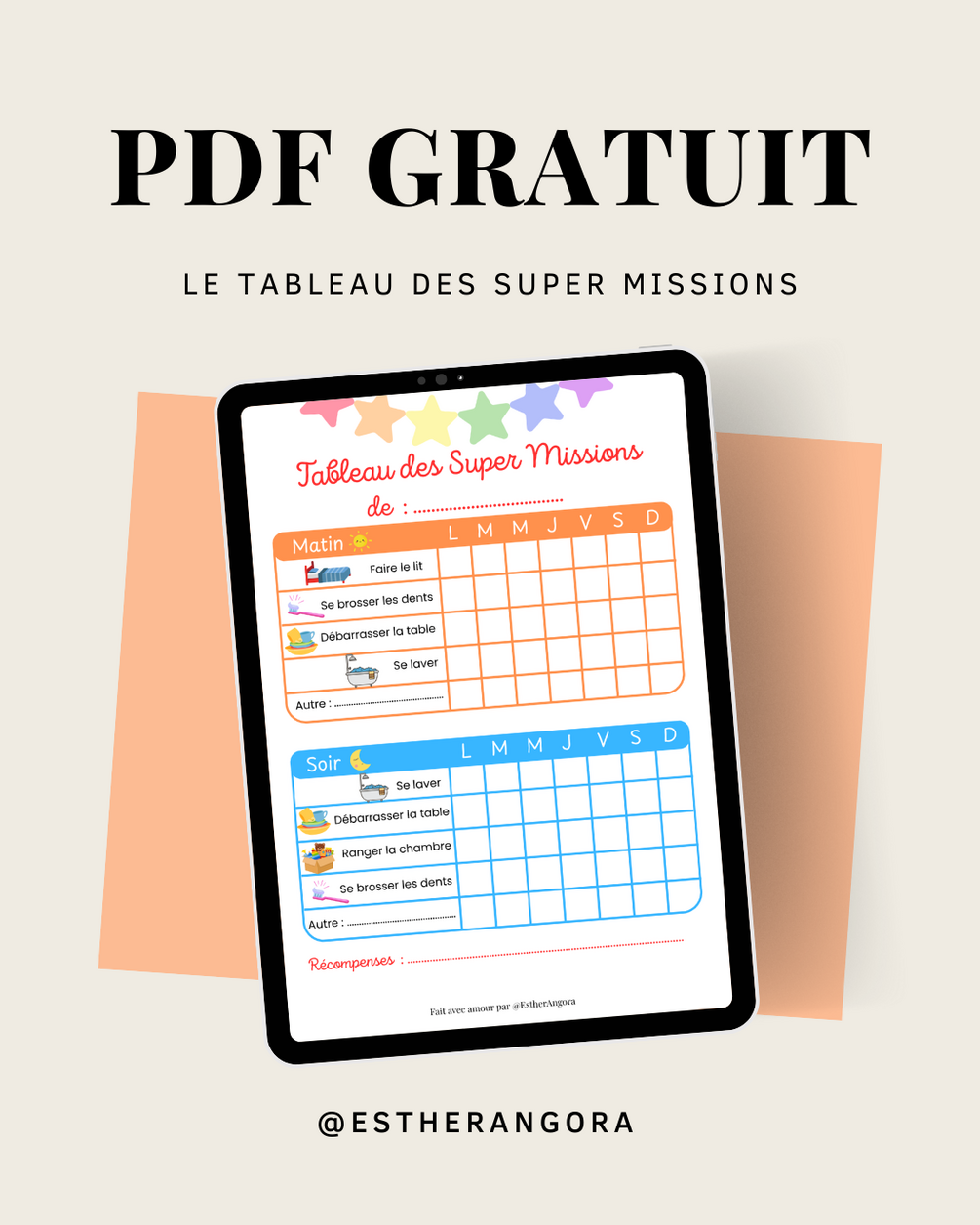 Le Tableau des Super Missions - GRATUIT