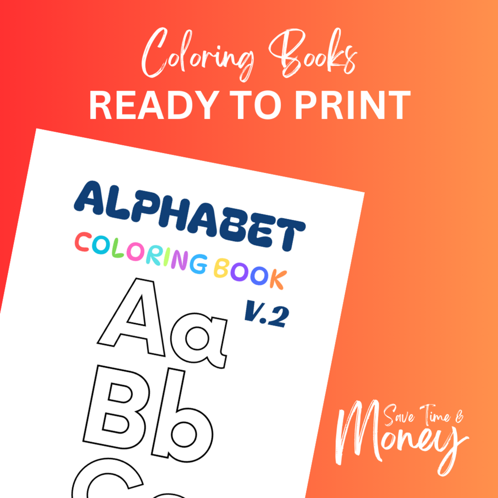 Printable Alphabet Coloring Book Version 2