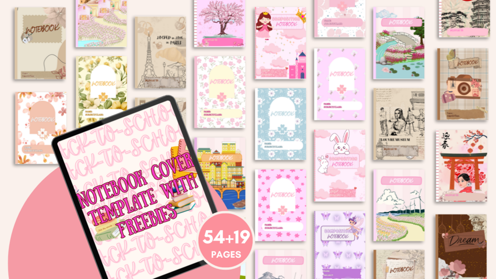 📝 PRINTABLE NOTEBOOK COVER – BEGINNER FRIENDLY | EDITABLE & READY-TO ...