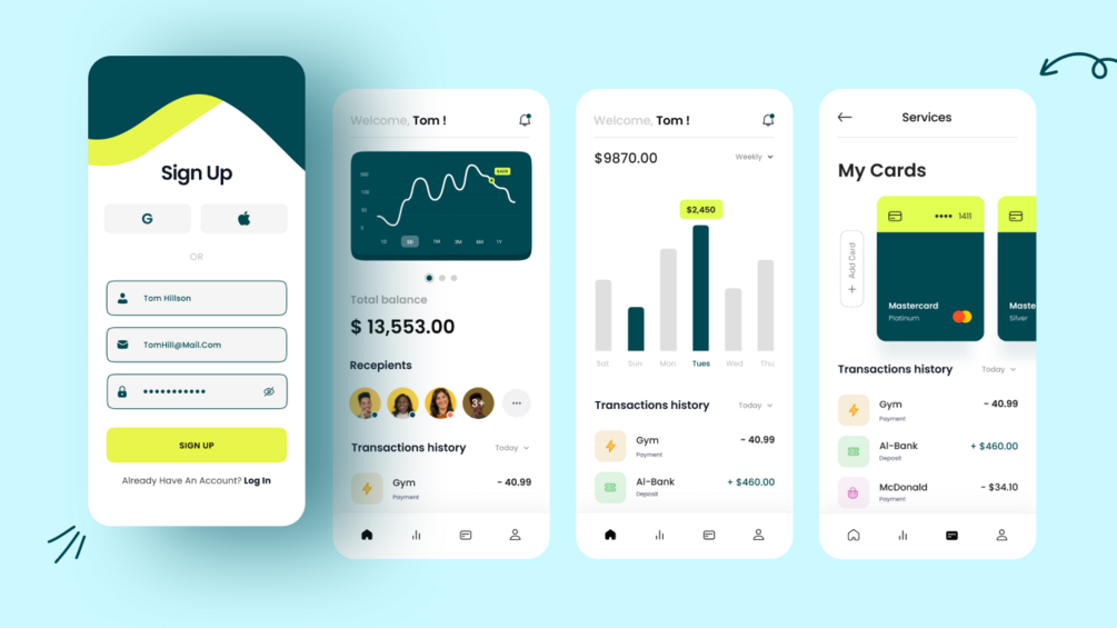 DaPay - Fintech Mobile App UI KIT