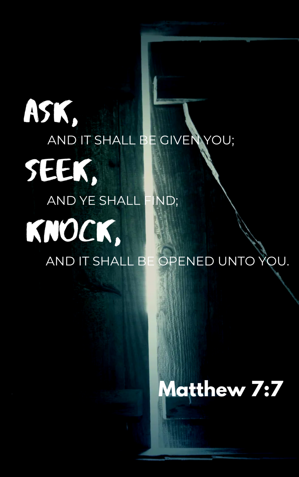 Matthew 7:7