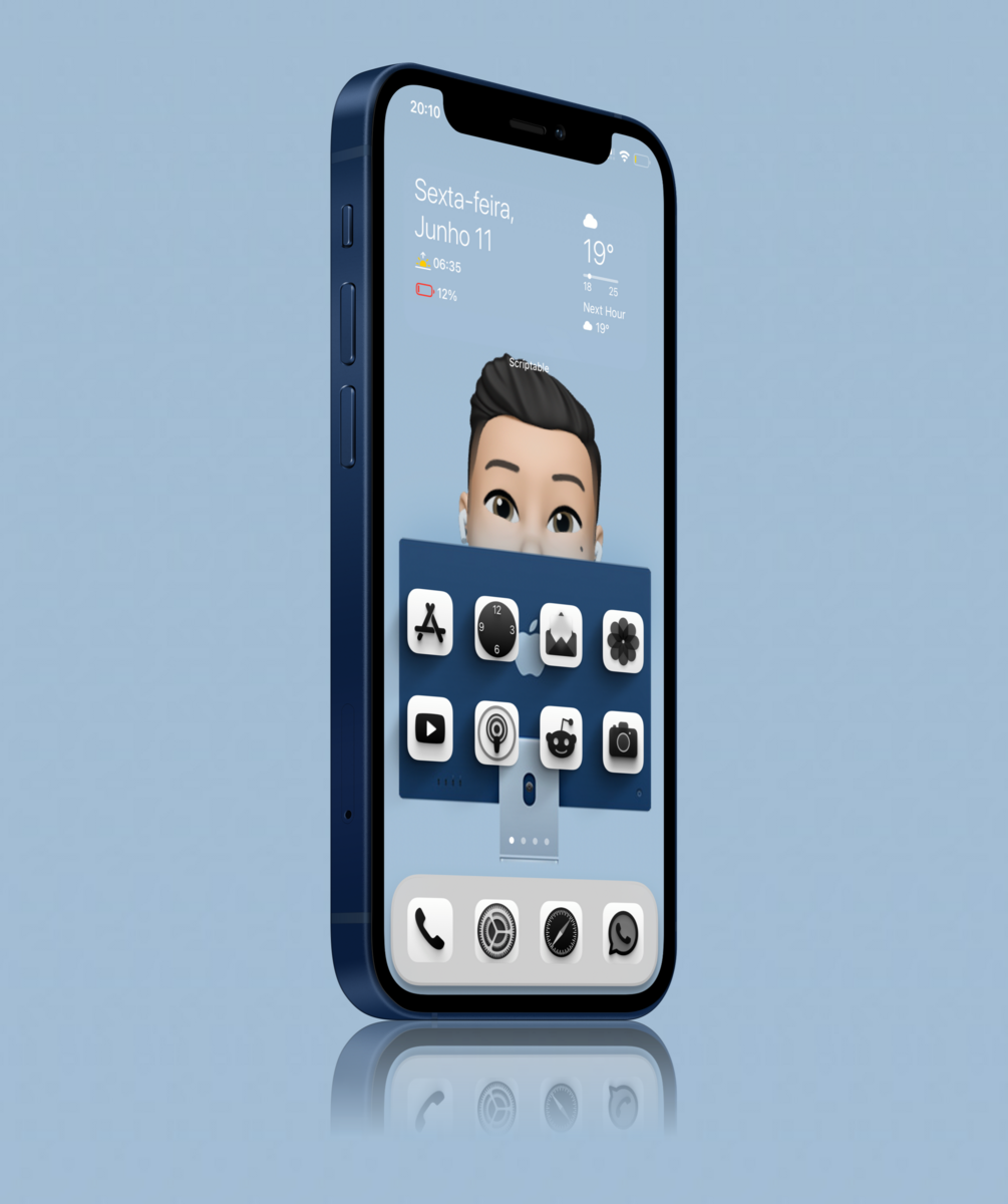 Black White Shadows Icons ios